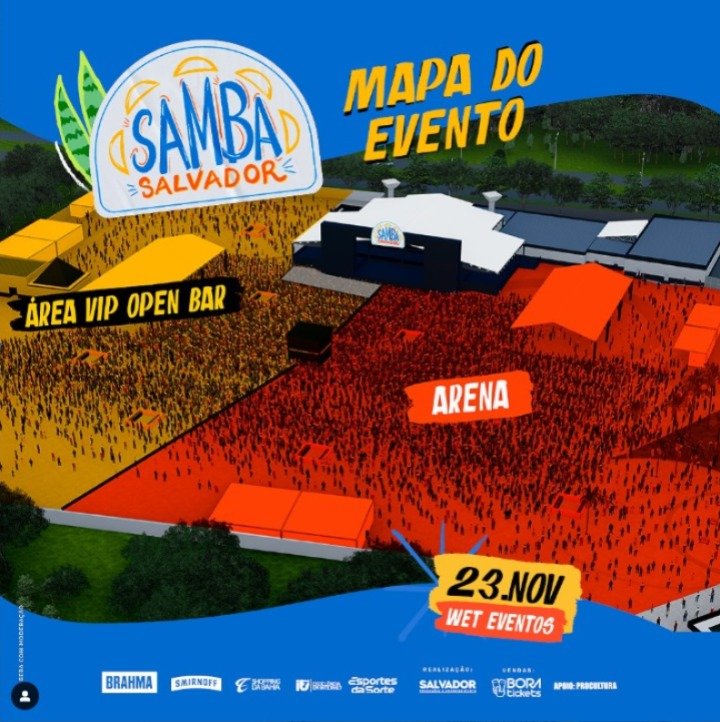 Samba Salvador divulga mapa do evento - Notícias Cajazeiras